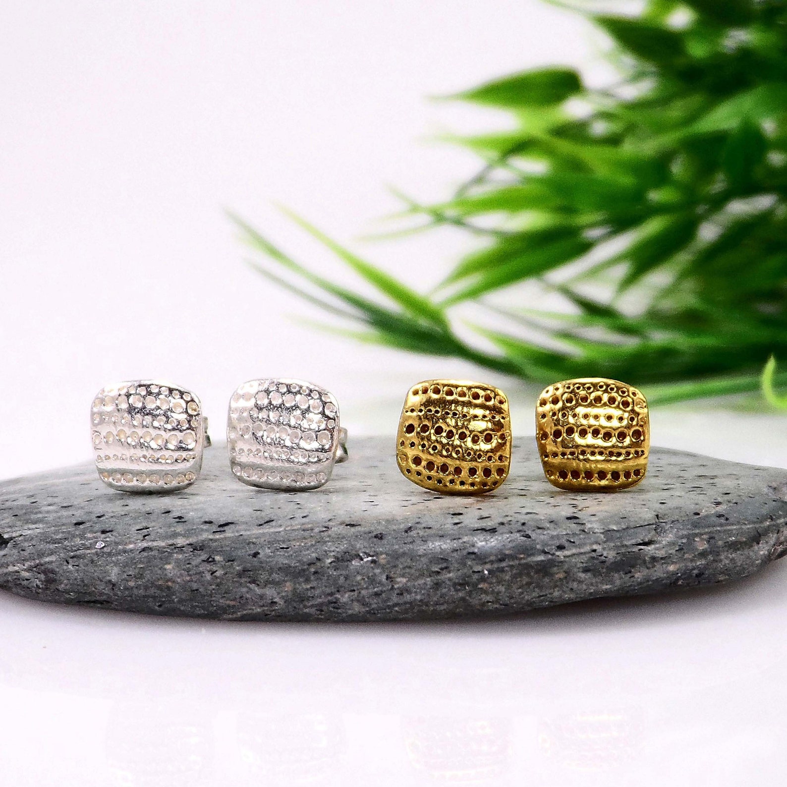 Boho Earring Studs Silver Stud Earrings Bohemian Small Earring Studs ...