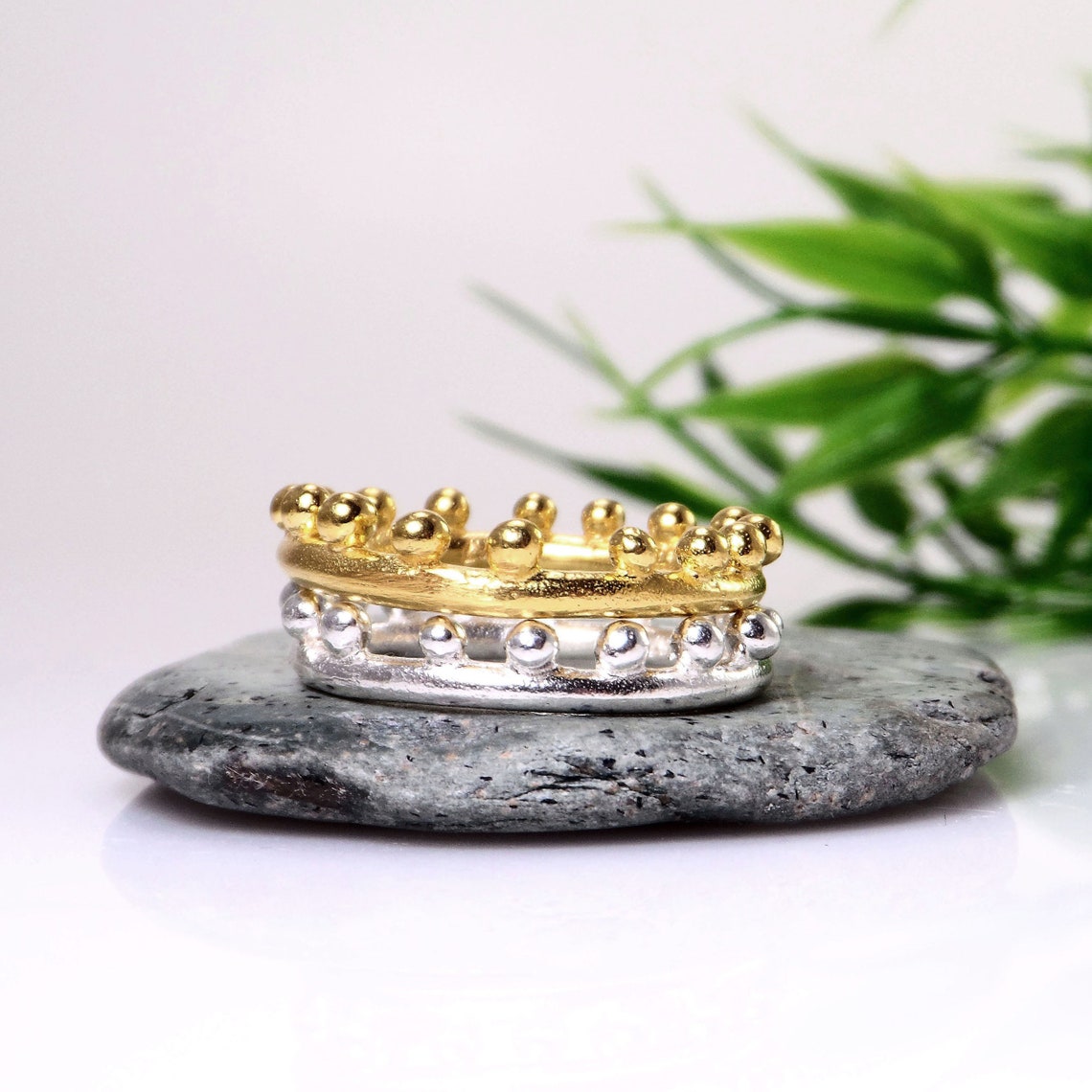 Sterling Silver Crown Ring Simple Crown Ring Princess Ring Minimalist ...