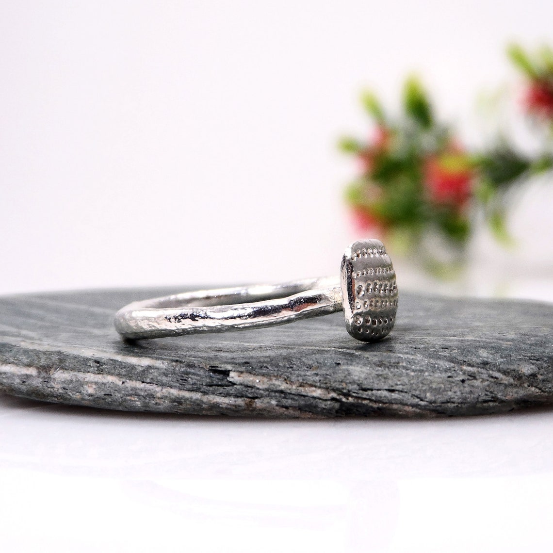 Dainty Silver Ring Minimalist Stacking Ring Minimal Simple - Etsy