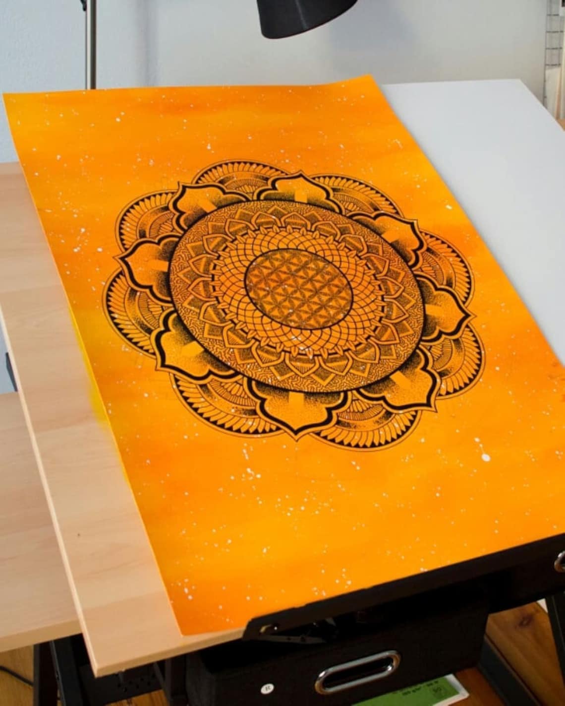 Mandala Print Wall Art Mandala Poster Tattoo Inspired Handmade Design ...