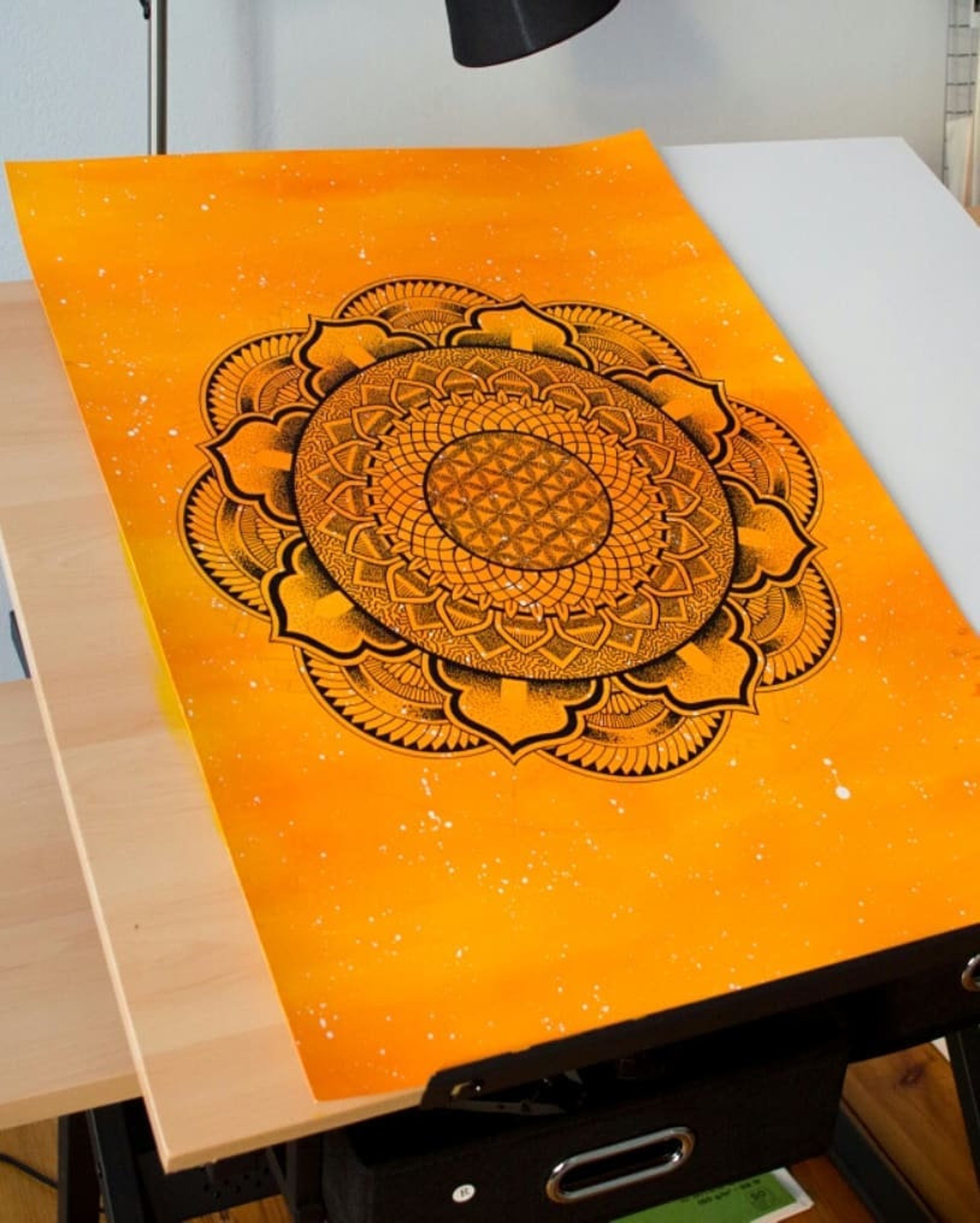 Mandala Print Wall Art Mandala Poster Tattoo Inspired Handmade Design ...