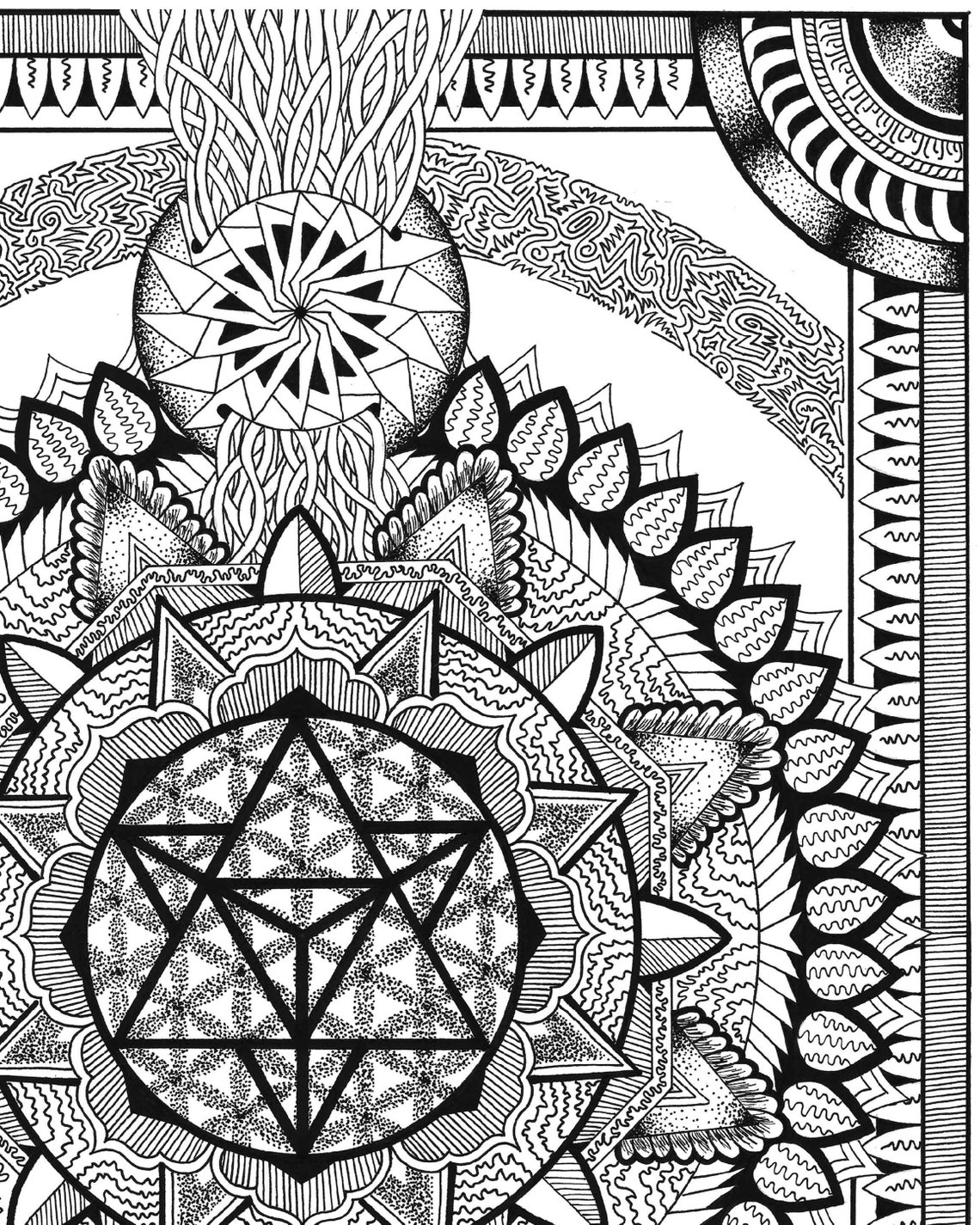 Mandala Print Wall Art Mandala Poster Tattoo Inspired | Etsy