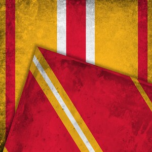 Red and Gold Football Digital Paper Pack, Sports Fans, Commercial Use ...