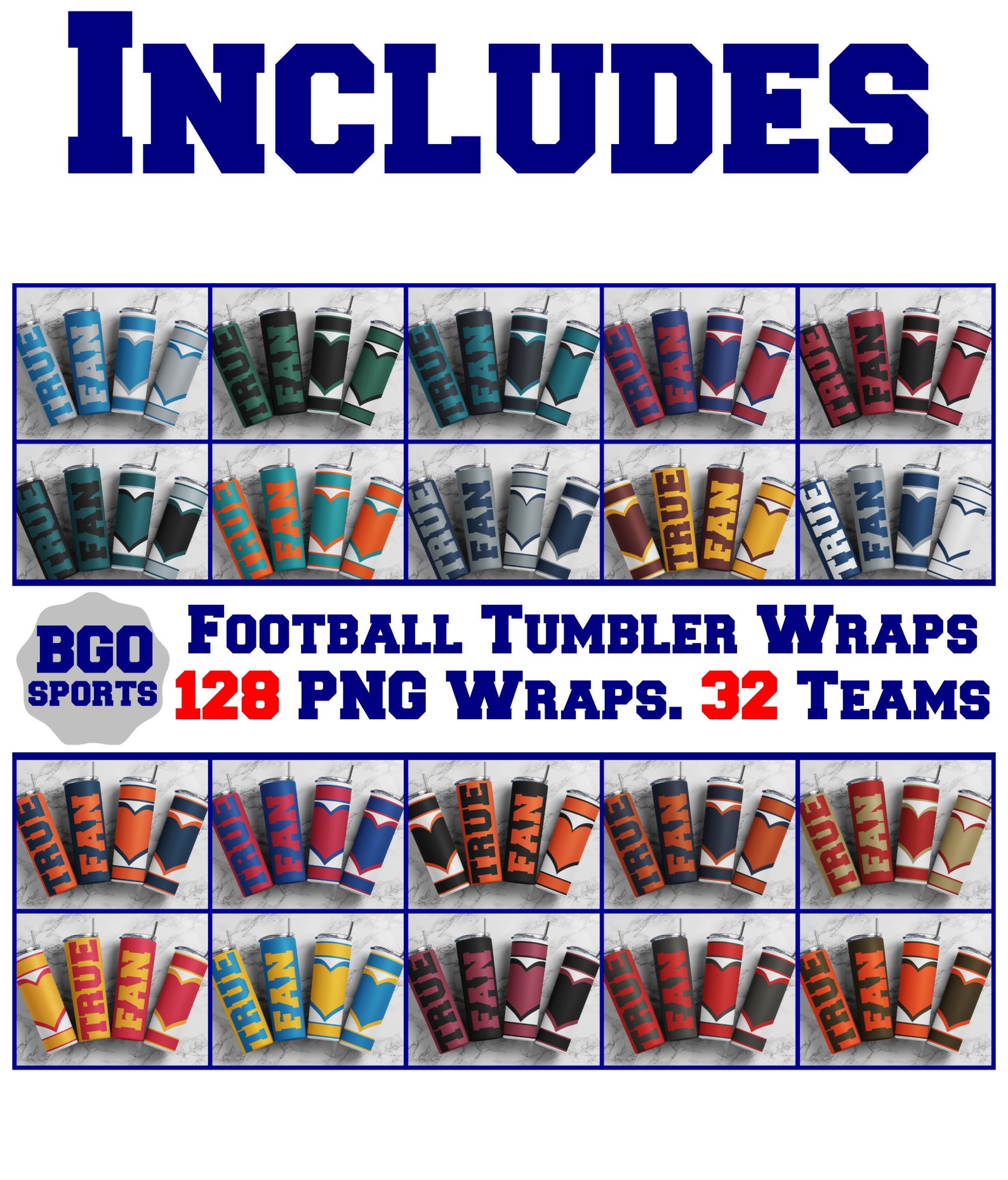 Sports Tumbler Wraps Discount Bundle, 432 Tumbler Wraps, Sports Fans ...