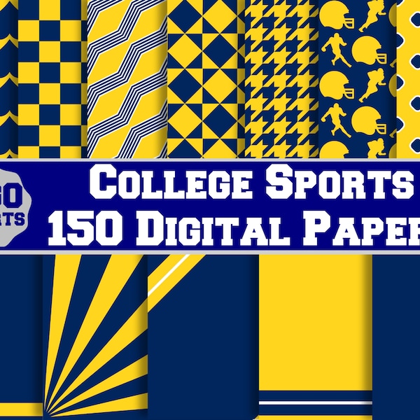 Navy Blue and Yellow - Etsy