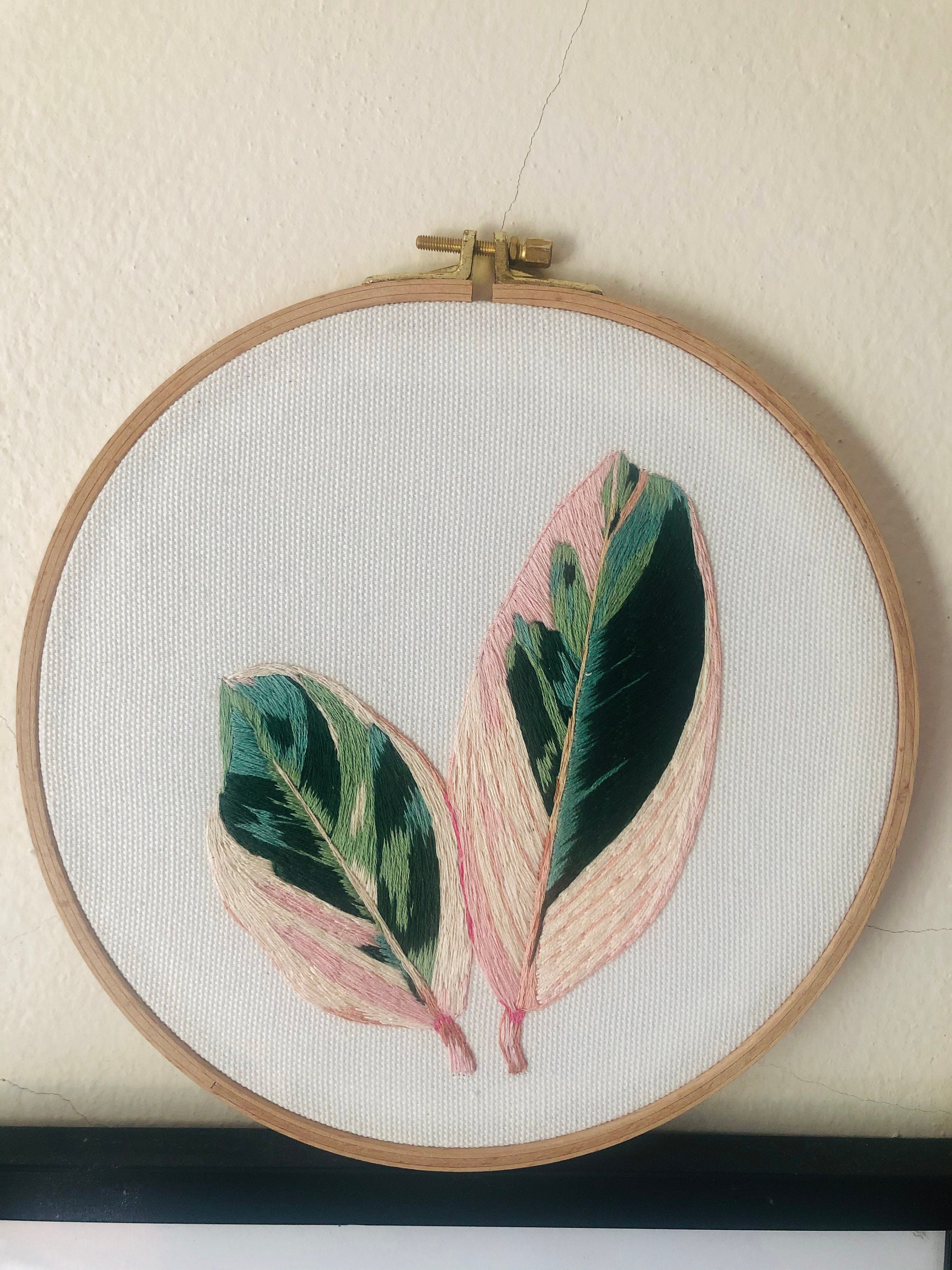 Handmade Embroidery Art Piece, Embroidery Wall Art Framed, Living Room ...