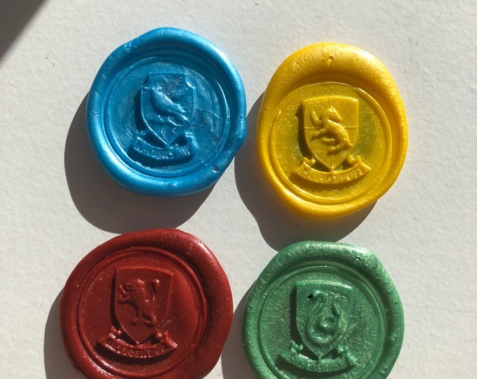 Wizard House Wax Seal Magnets, School of Witchcraft and Wizardry School ...