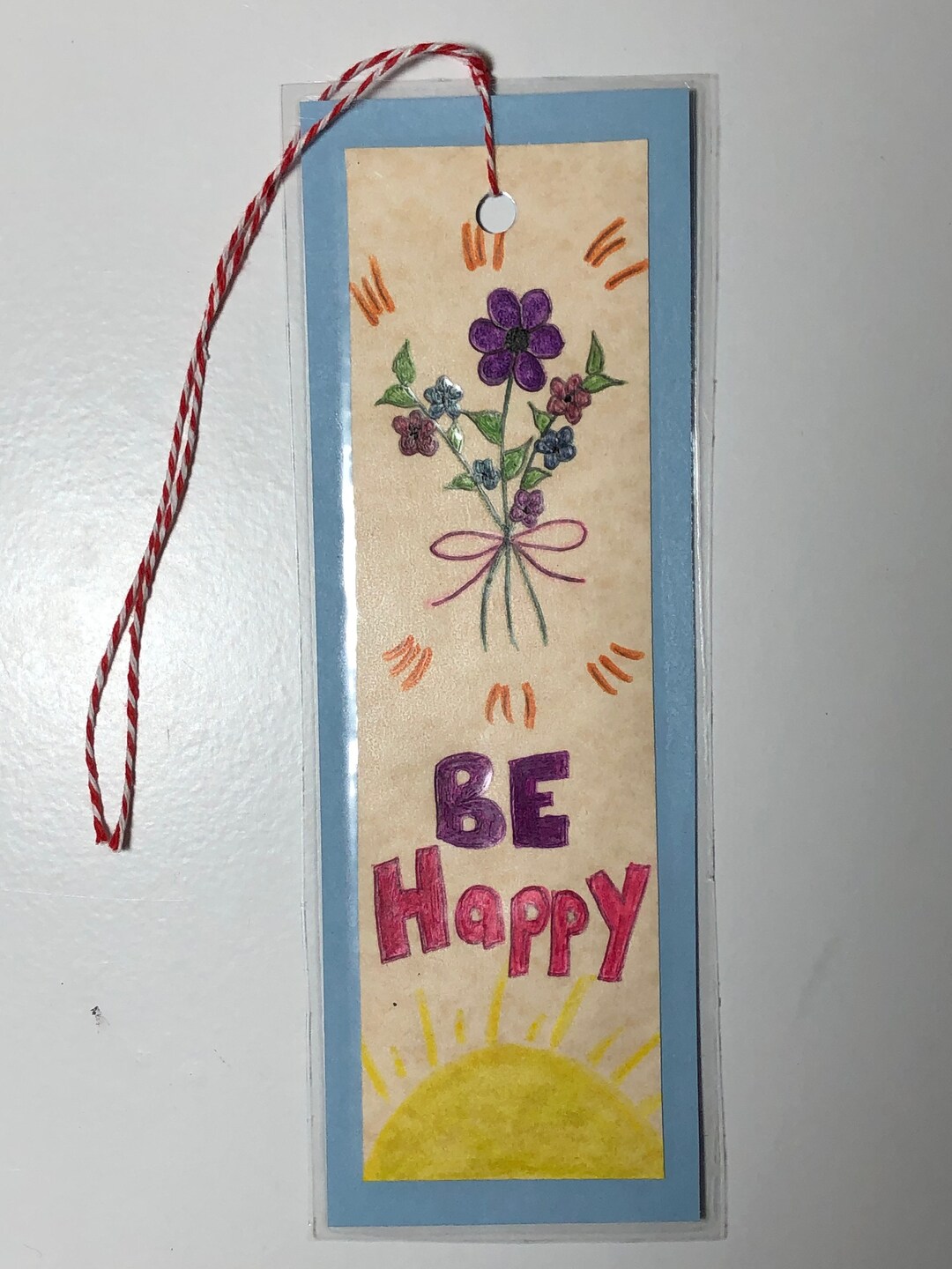 Happiness Bookmarks Be Happy Quotes Colorful Bookmarks - Etsy