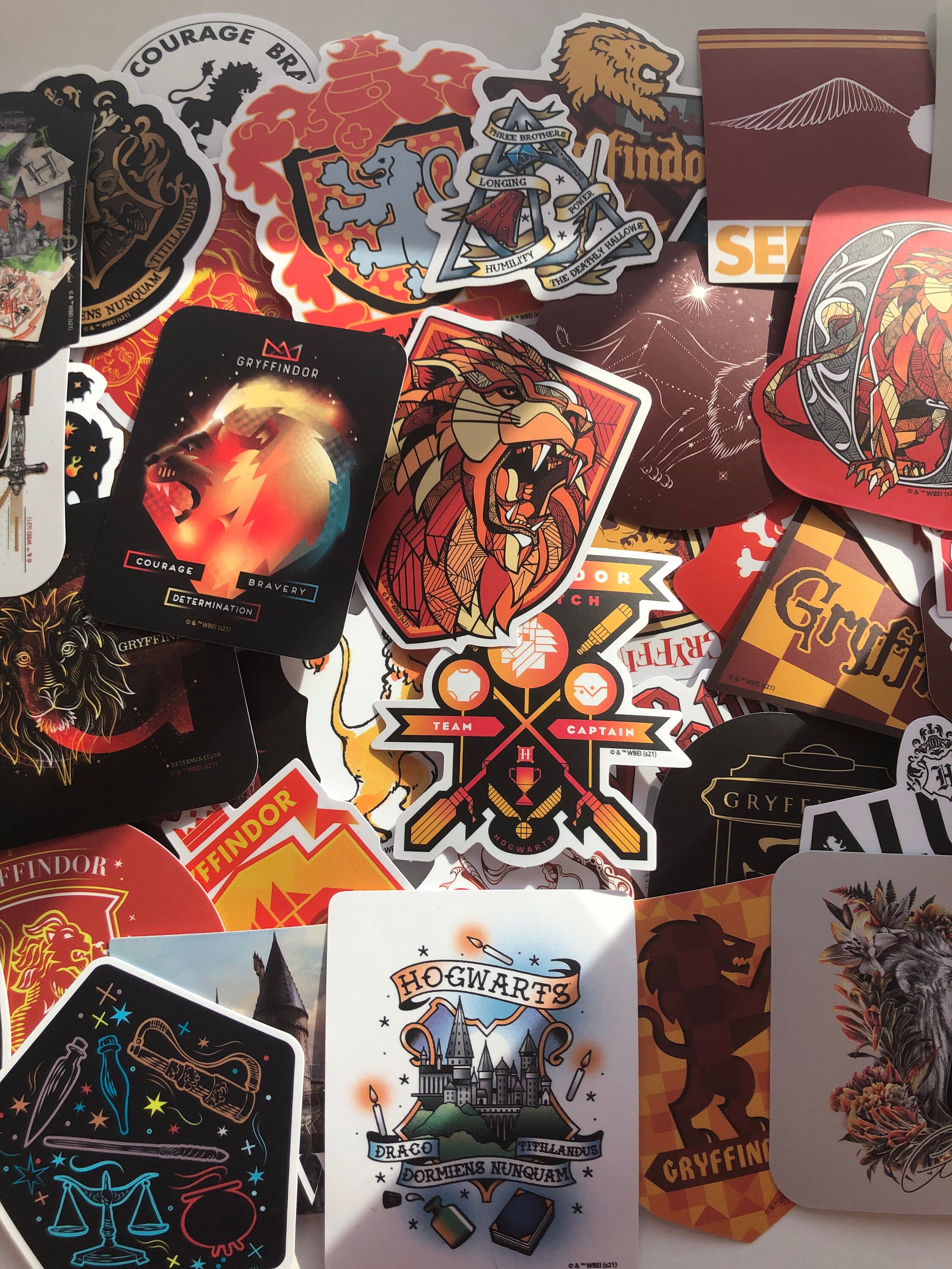 Wizard Sticker Set Set of 20 HP Wizardry House Stickers - Etsy