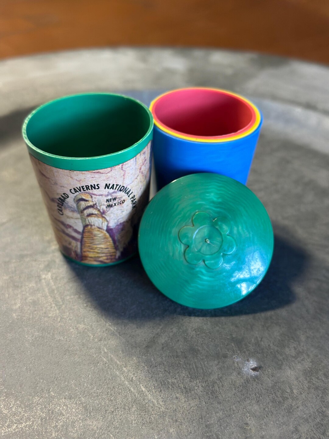 Vintage Carlsbad Caverns Nesting Cups National Park New Mexico ...