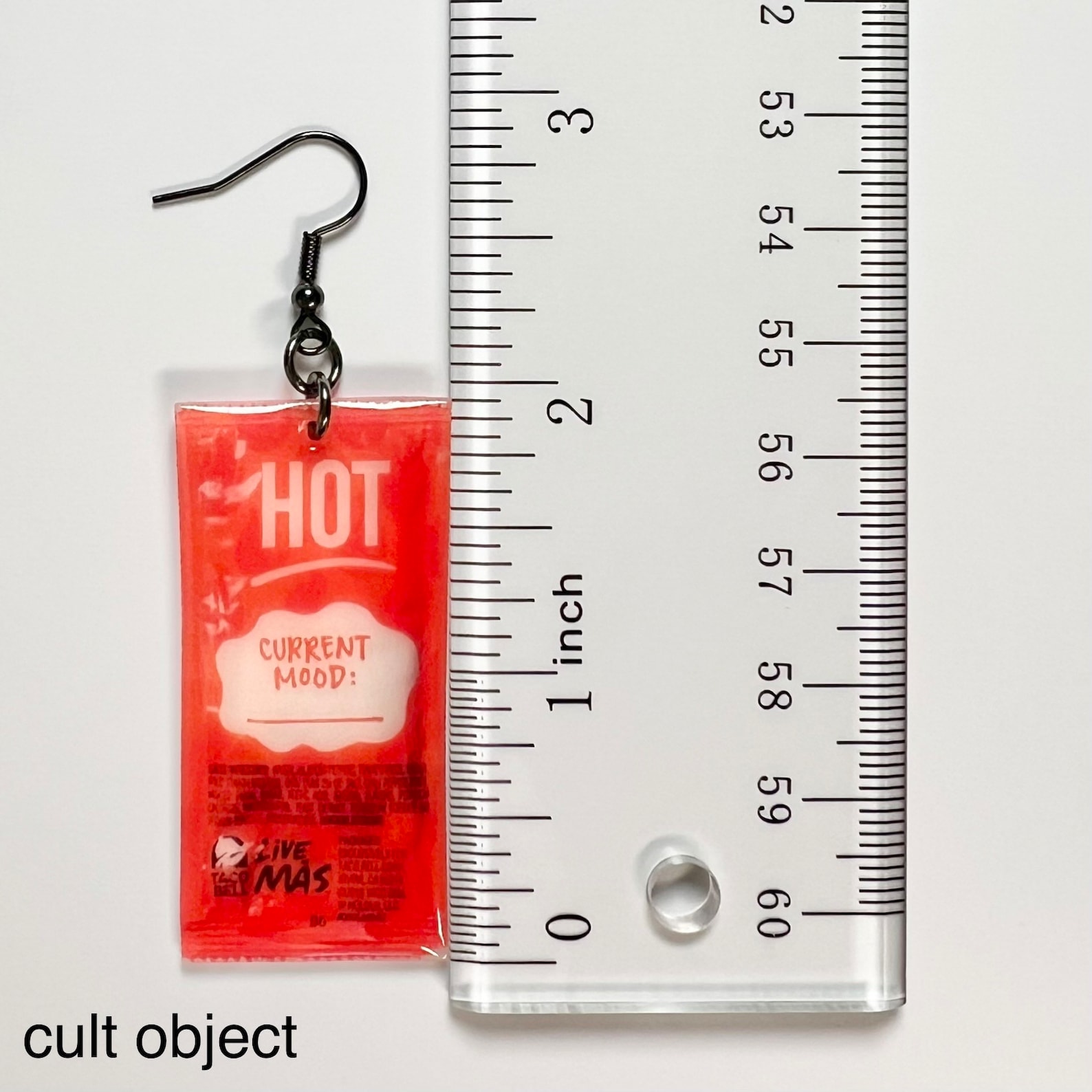 Fast Food Hot Sauce Packet Dangle Earrings - Mild Sauce - Hot Sauce ...