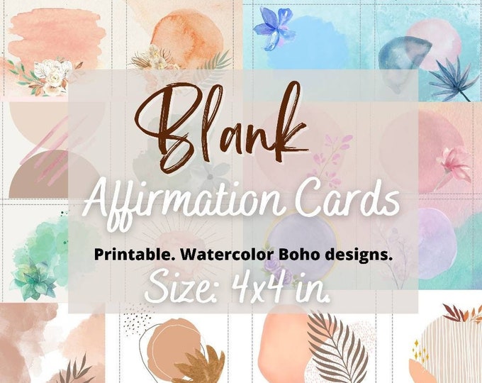 Positive Affirmation Cards, Printable Affirmations, Editable ...