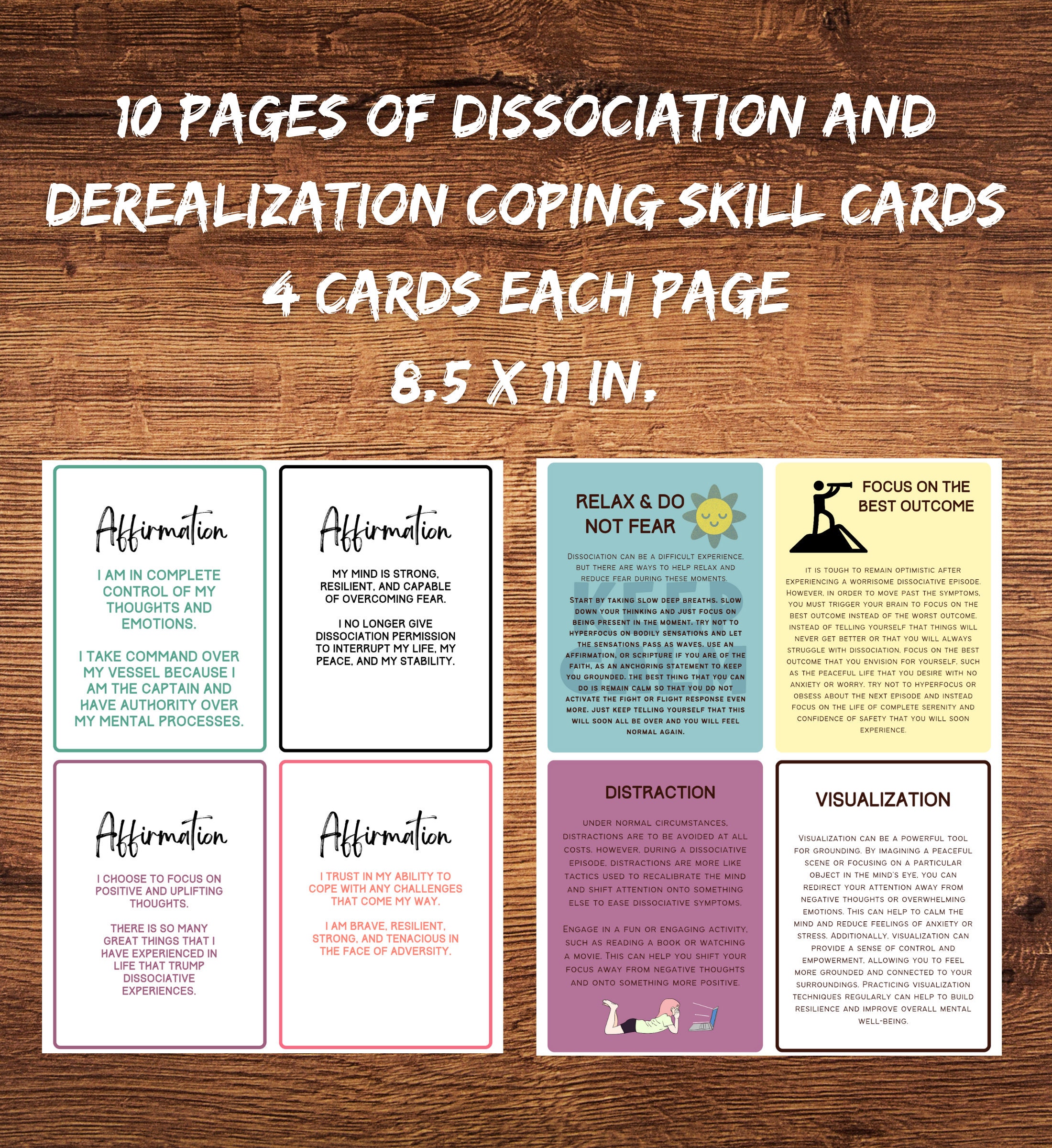 Dissociative Identity Disorder DID Dissociative Experience Cards ...