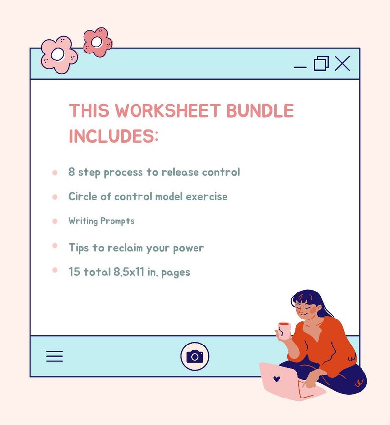 What I Can Control Circle of Control Worksheets Cognitive - Etsy