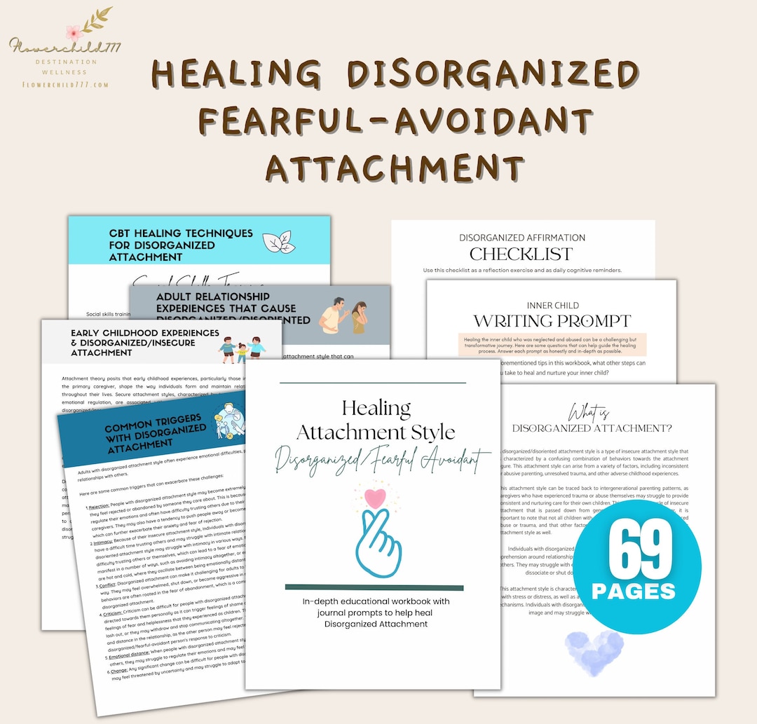 Disorganized Attachment Style Workbook, Fearful Avoidant Attachment ...