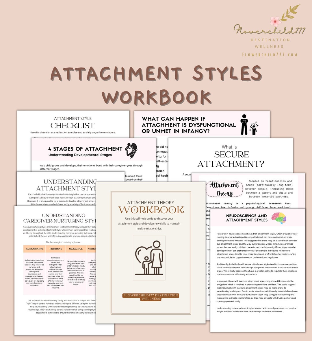 Printable Attachment Theory Worksheets, 4 Attachment Styles Pdf ...
