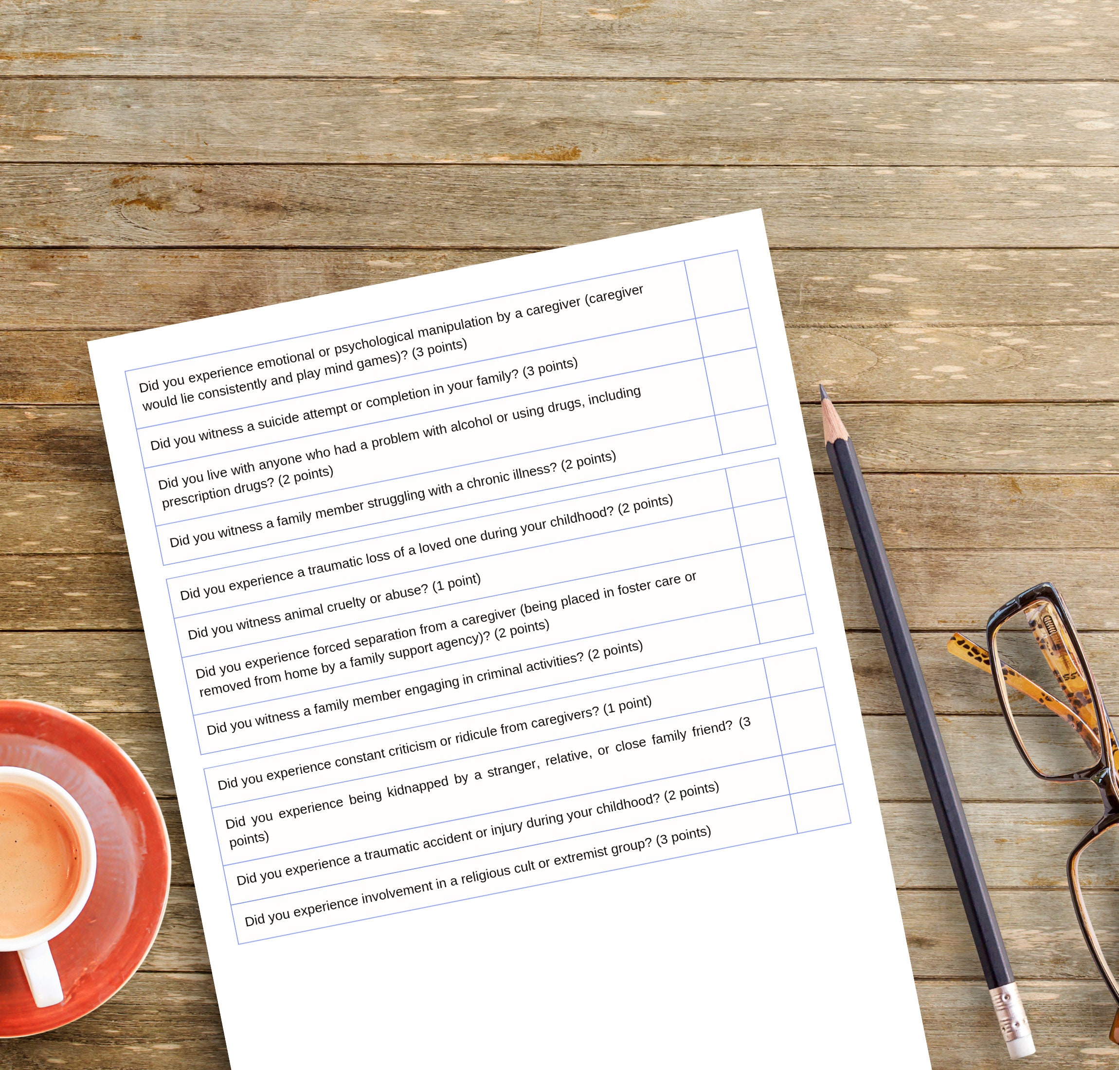 Adverse Childhood Experiences Test for Adults Pdf, Aces Worksheets ...