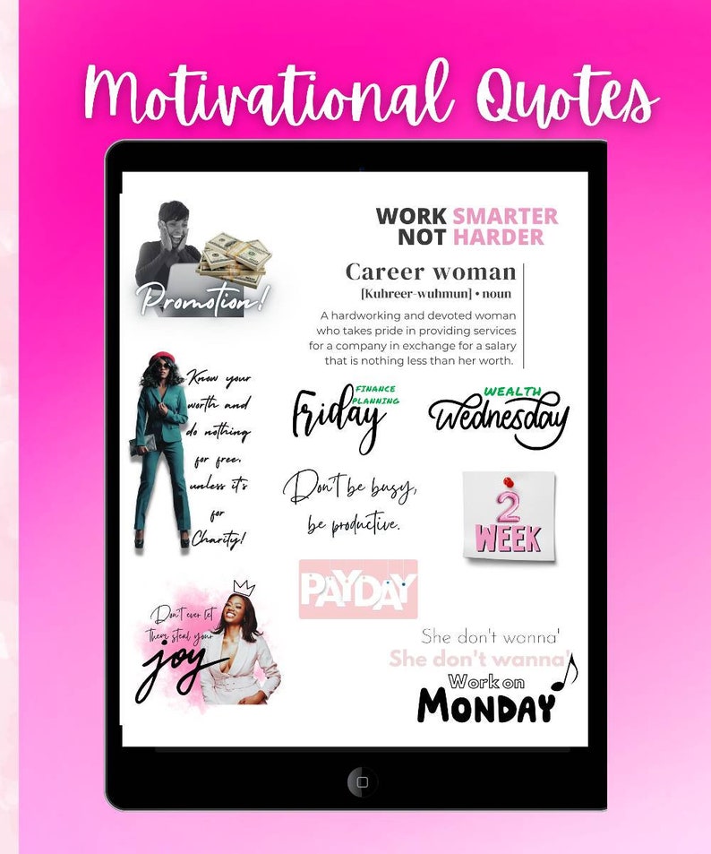 Work Stickers, Digital Work Planner Stickers, Business Planner Stickers ...