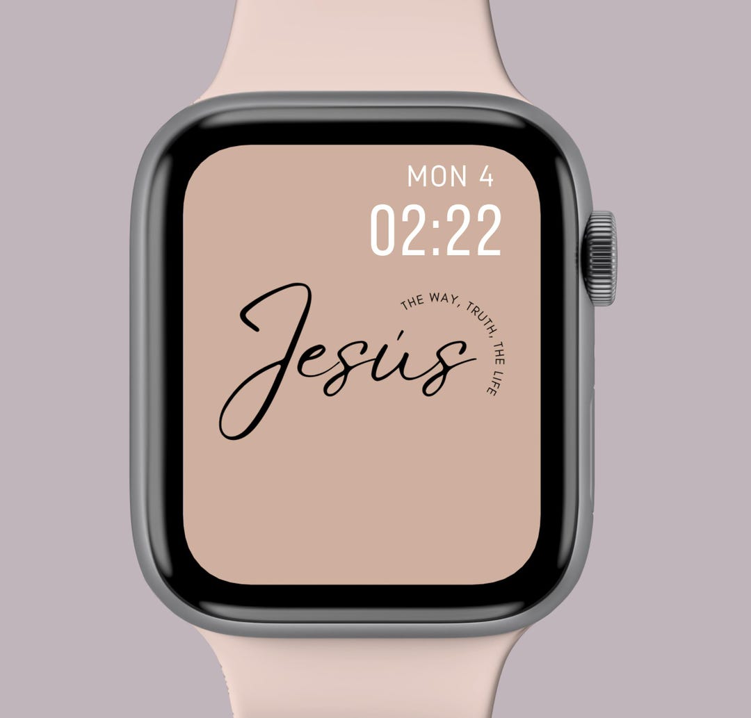 Christian Apple Watch Face Wallpaper, Digital Watch Face, Faith Png ...