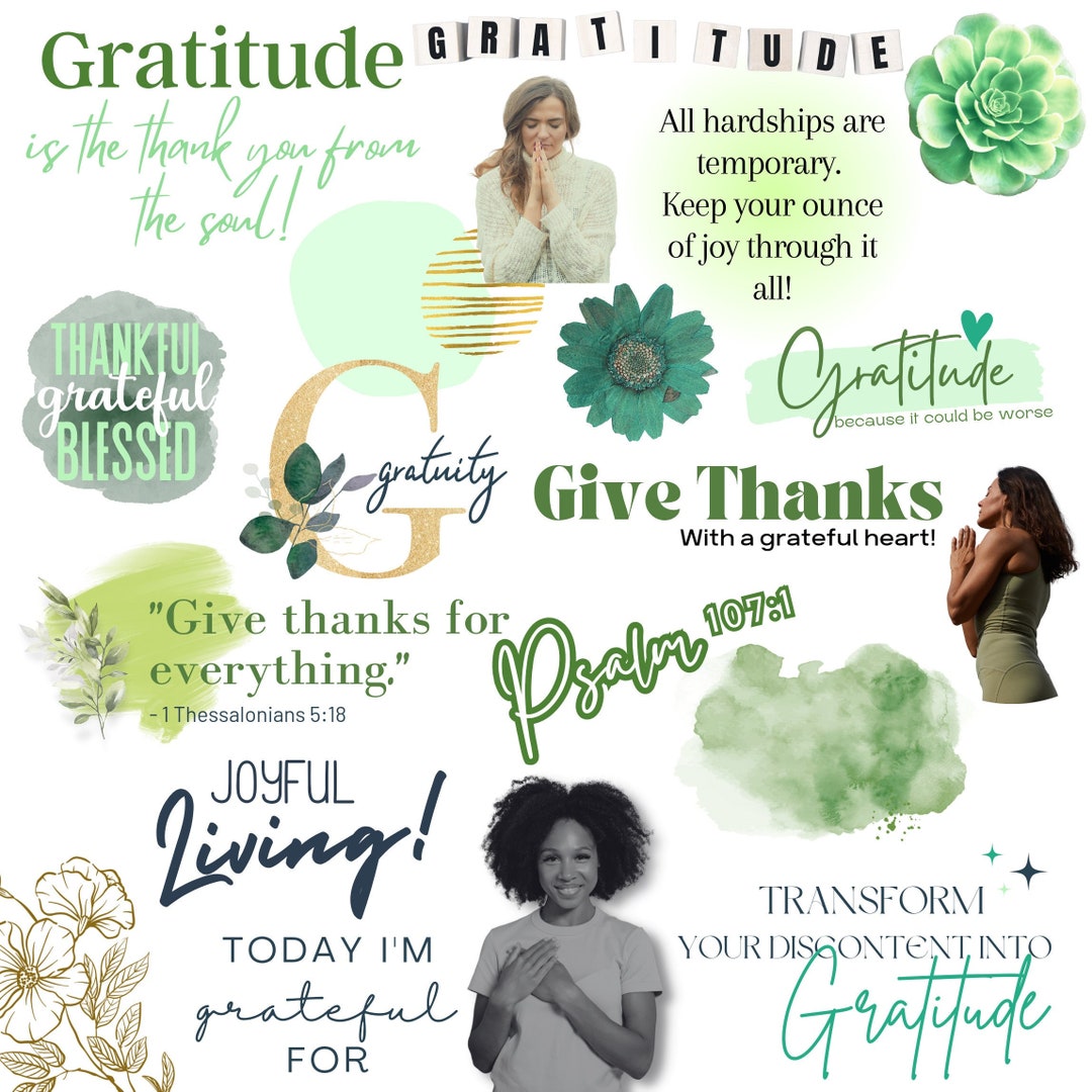 Daily Affirmation Stickers, Gratitude Digital Planner Faith Stickers ...