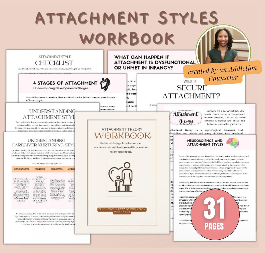 Printable Attachment Theory Worksheets, 4 Attachment Styles Pdf ...