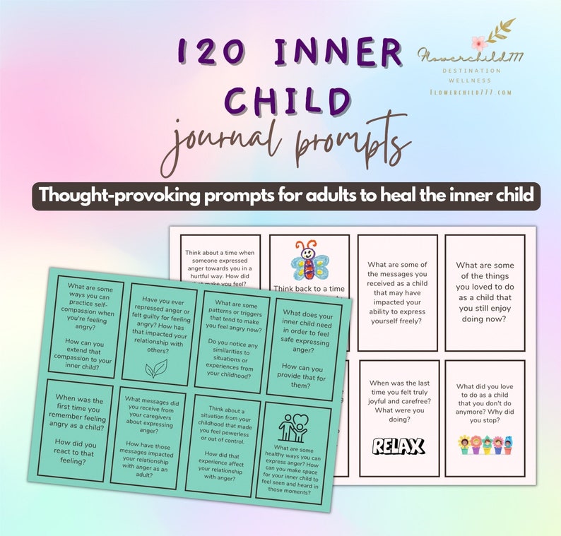 Inner Child Journal Prompts, Inner Child Healing, Guided Journal ...
