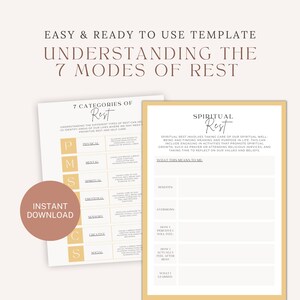 Seven Types of Rest, Stress Management Self Care Pdf Counselling ...