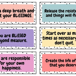 Printable Notes of Encouragement, Affirmation Notes, Inspirational ...