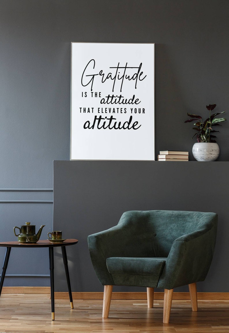 Gratitude Wall Art Gratitude Poster Gratitude Print | Etsy