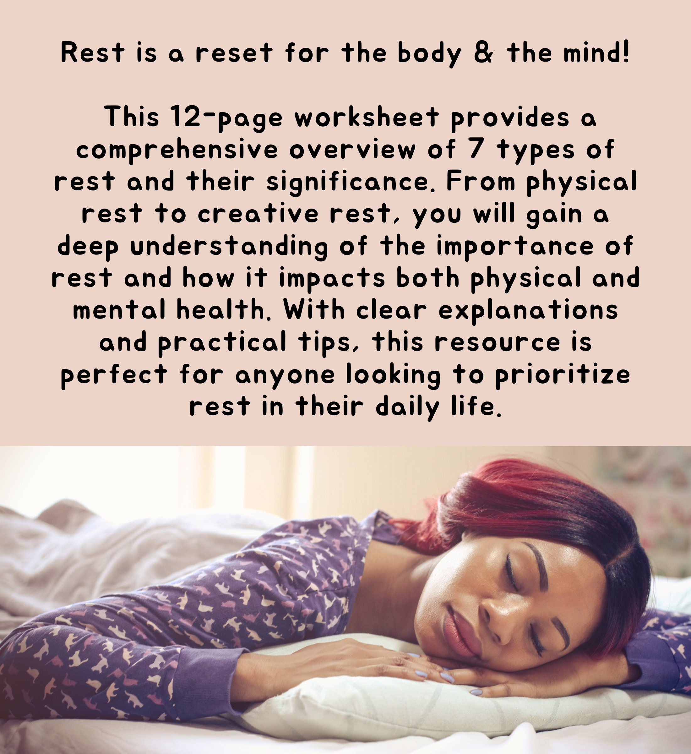 7 Types of Rest Self-care Worksheets 7 Modes of Rest Stress - Etsy 7 Types of Rest Self-care Worksheets 7 Modes of Rest Stress - Etsy