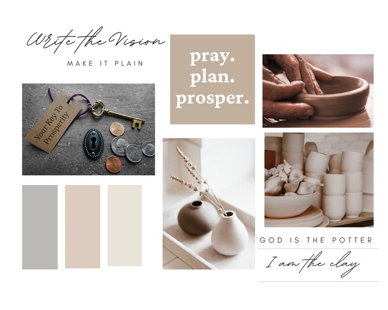 Printable Vision Board Quotes Christian Bible Verse Vision Board ...