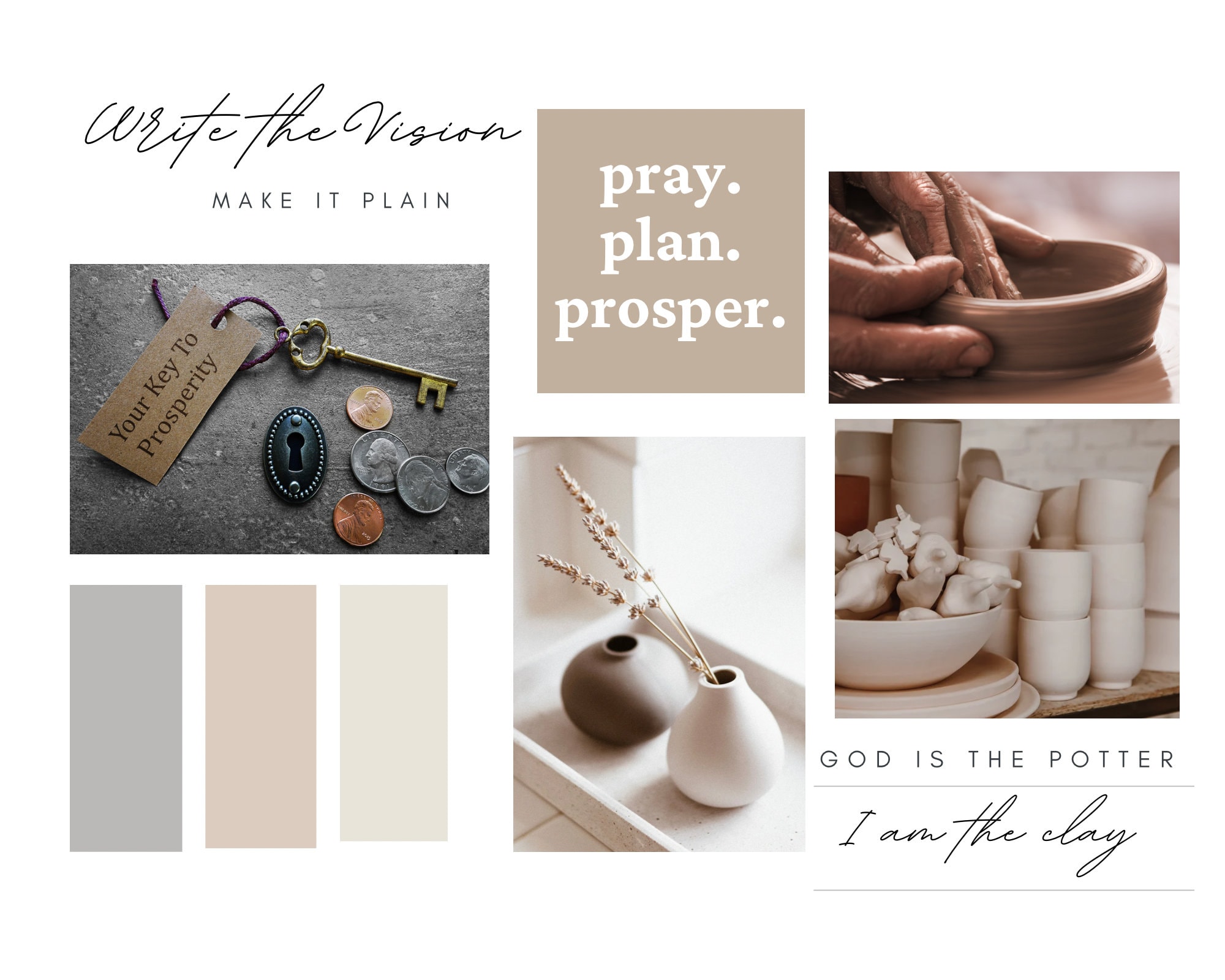 Printable Vision Board Quotes Christian Bible Verse Vision Board ...