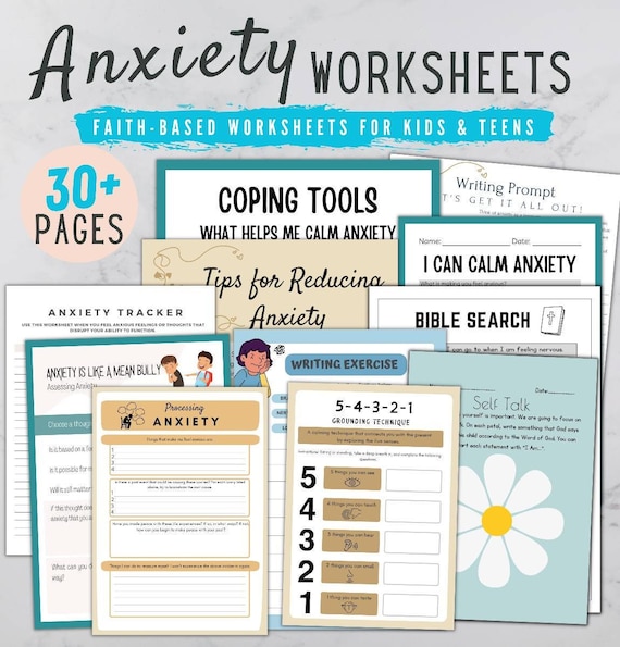 Hojas De Trabajo Sobre La Ansiedad Infantil Libro De Ejercicios De