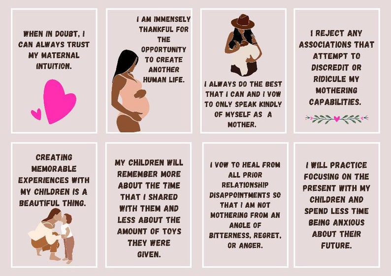 Motherhood Affirmations, Postpartum Affirmations, Motherhood Quotes ...