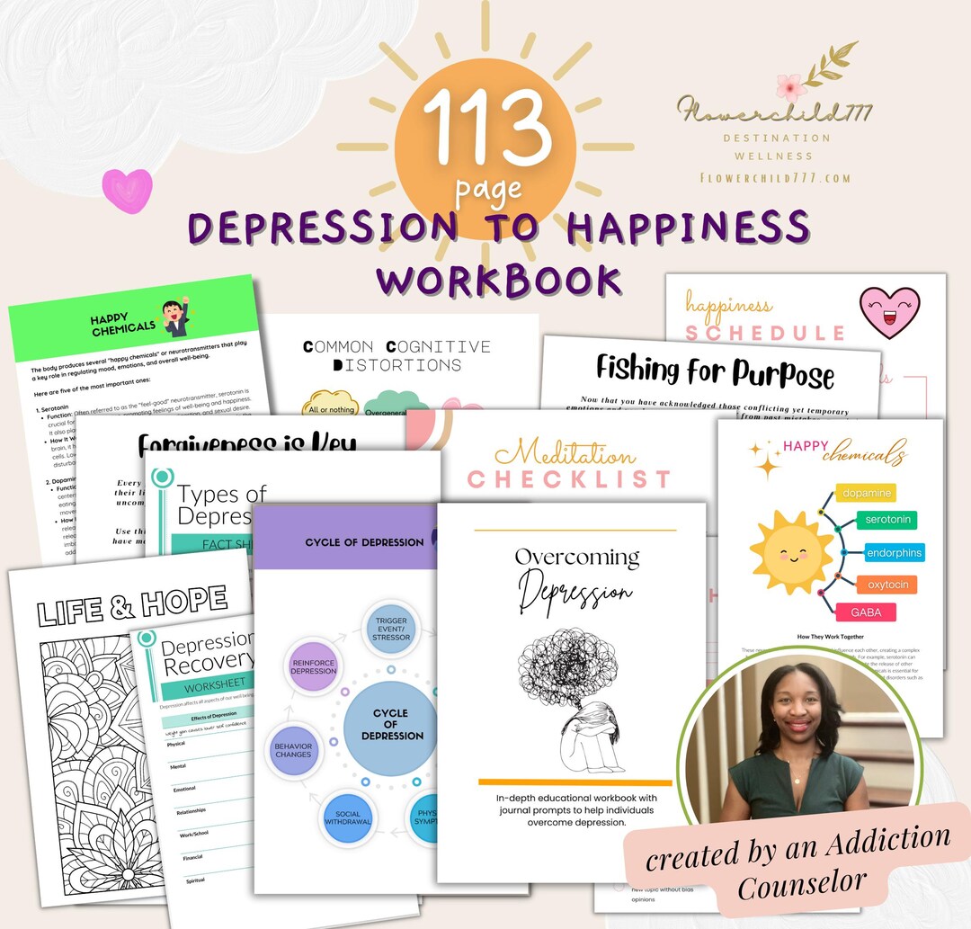 Overcoming Depression, Depression Worksheets, Journal With Prompts ...