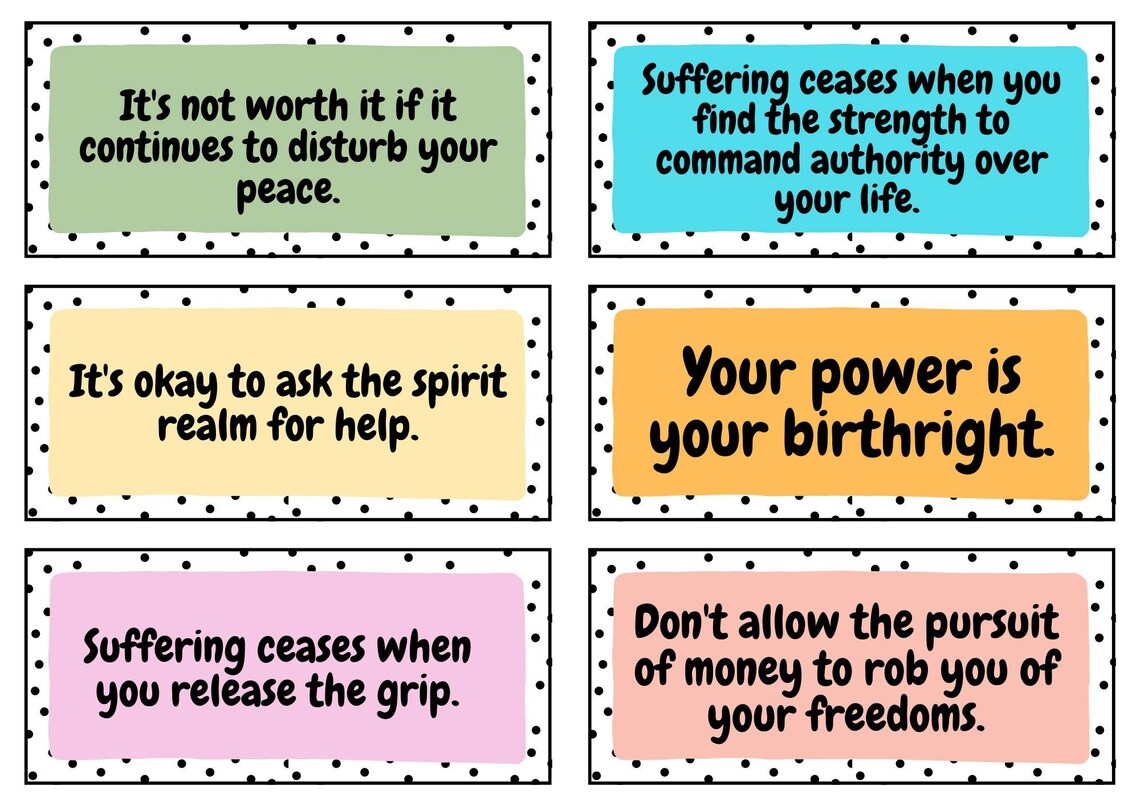 Printable Notes of Encouragement, Affirmation Notes, Inspirational ...