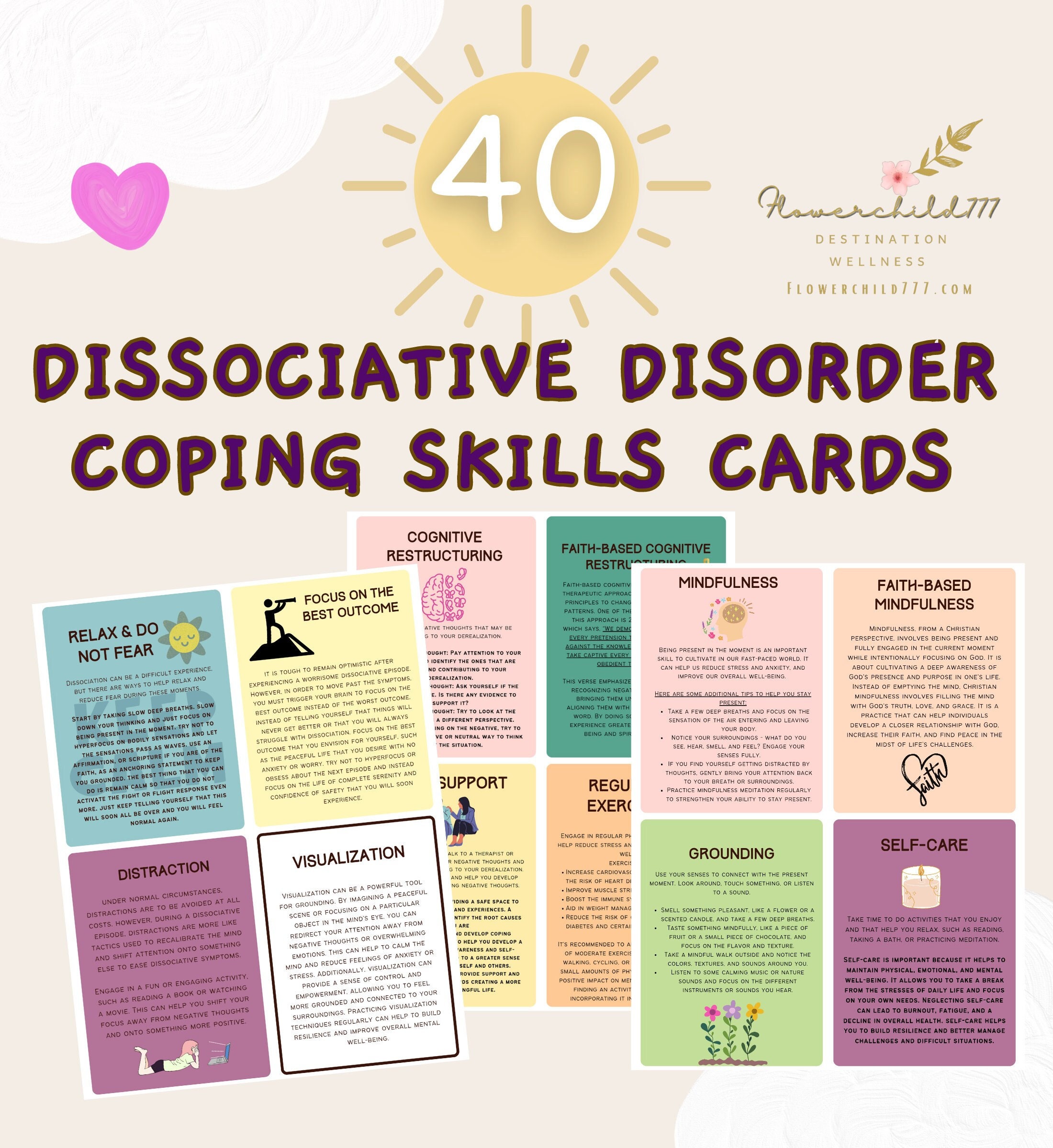 Dissociative Identity Disorder DID Dissociative Experience Cards ...