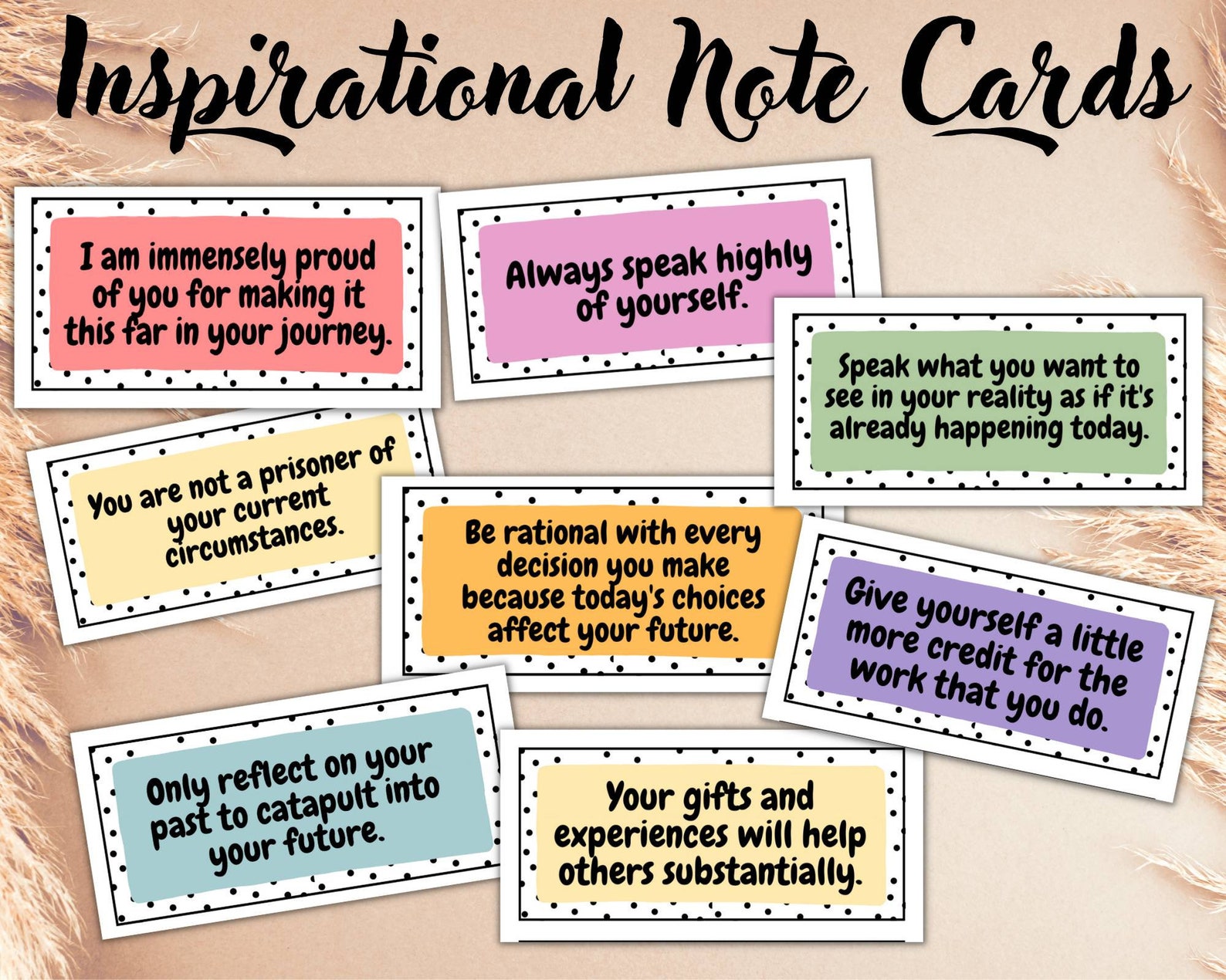 Printable Notes of Encouragement Affirmation Notes - Etsy