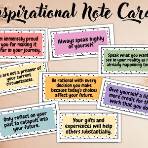 Printable Notes of Encouragement Affirmation Notes - Etsy