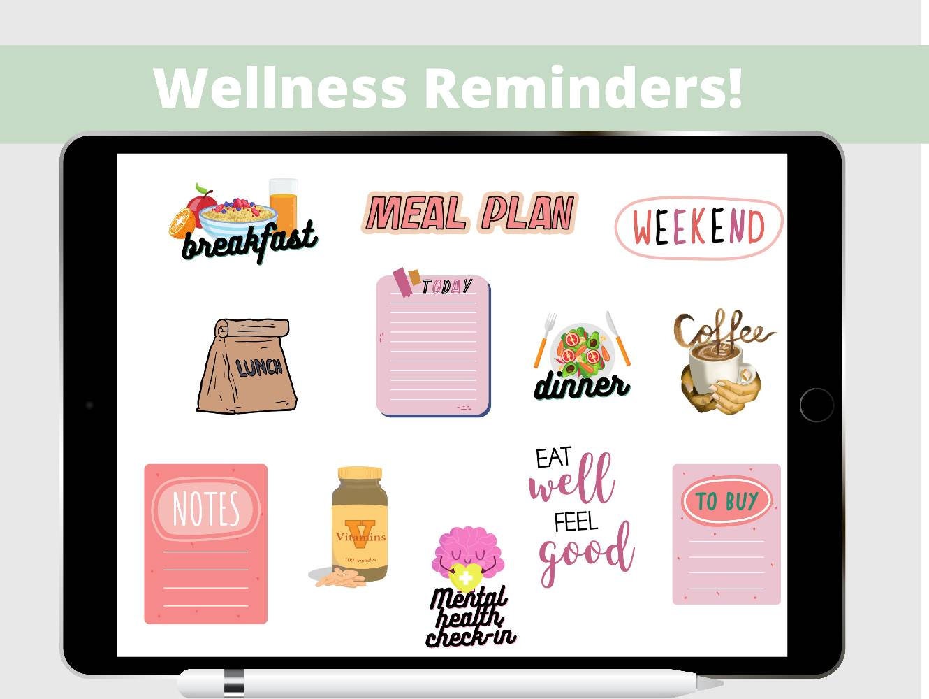 Everyday Digital Daily Life Stickers, Basic Stickers, Daily Digital ...