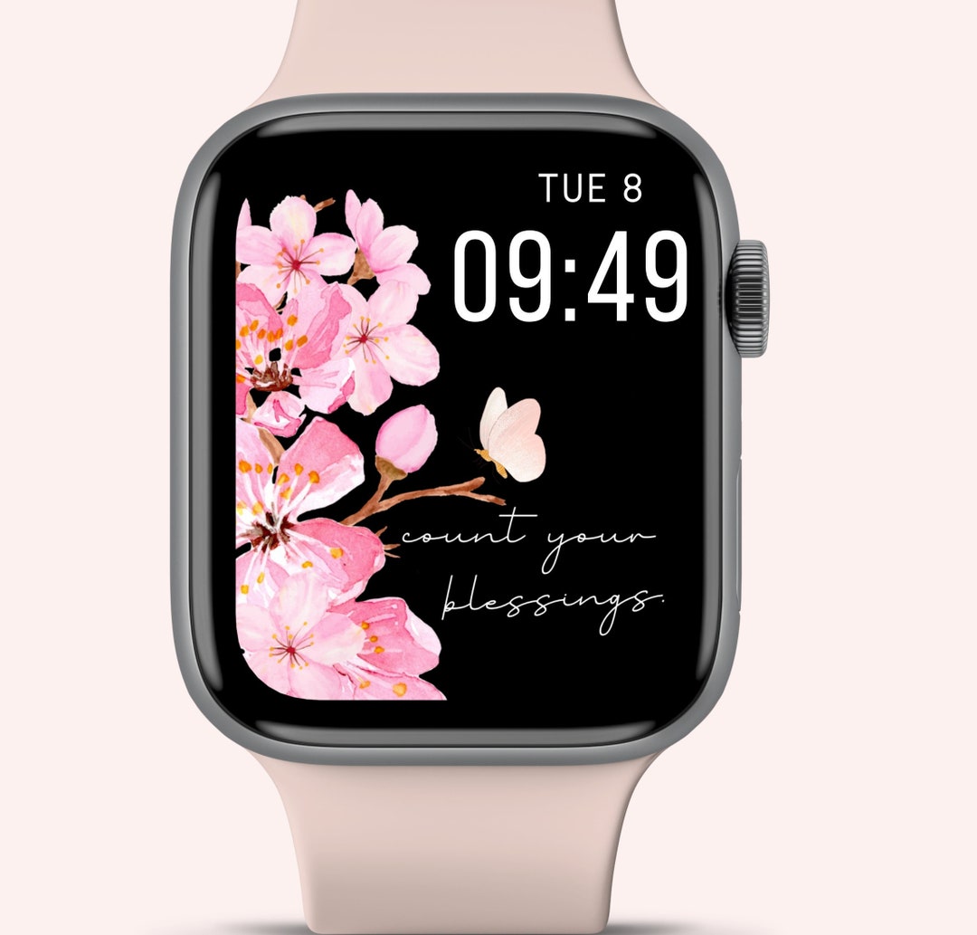 Floral Christian Apple Watch Face Wallpaper, Faith Png, Butterfly ...