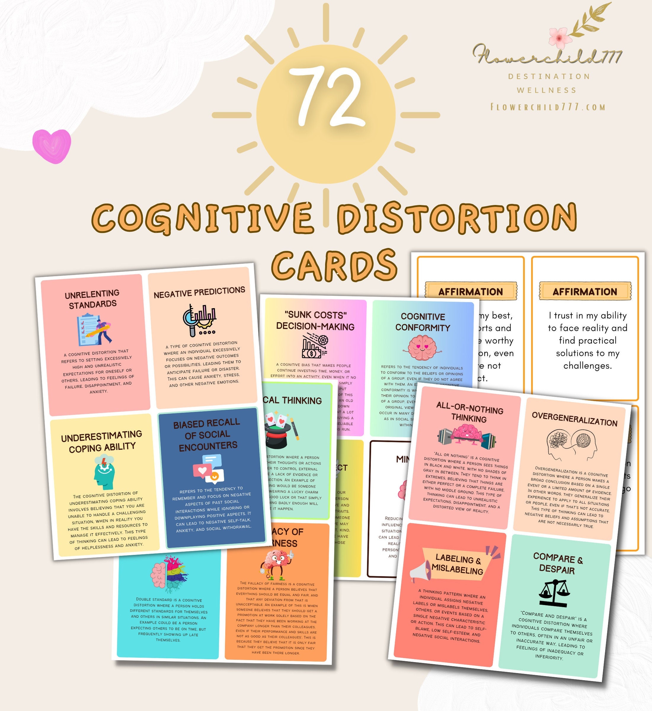 Unhelpful Thinking Styles Pdf Cognitive Distortions Worksheets ...