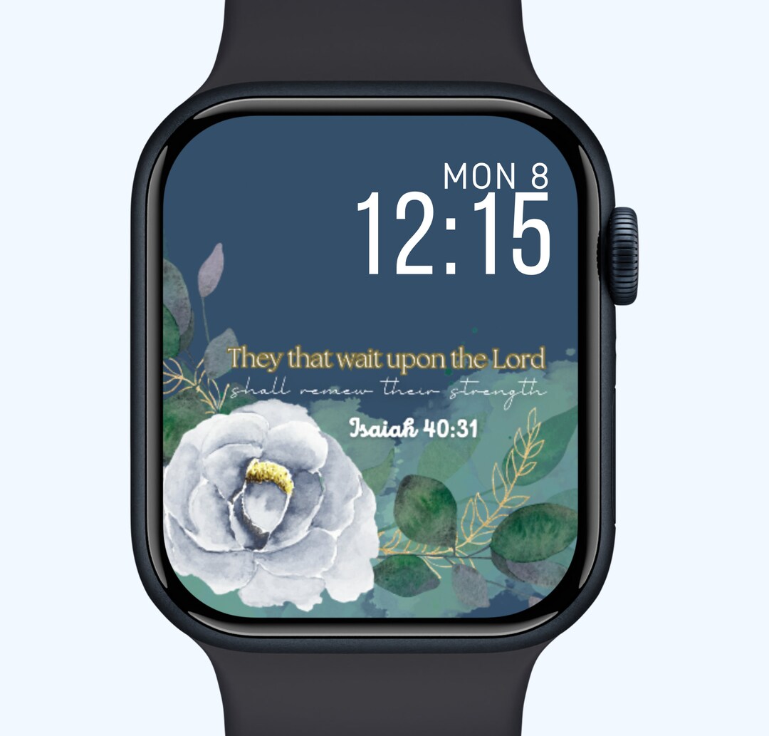 Christian Apple Watch Face Wallpaper, Digital Watch Face, Faith Png ...