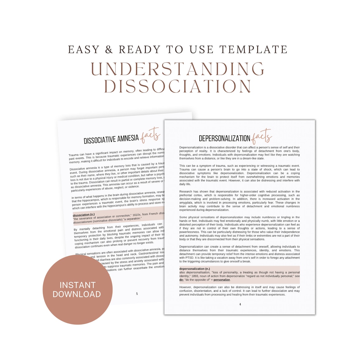 Dissociative Disorder, Dissociation Conversation Flashcards PTSD With ...