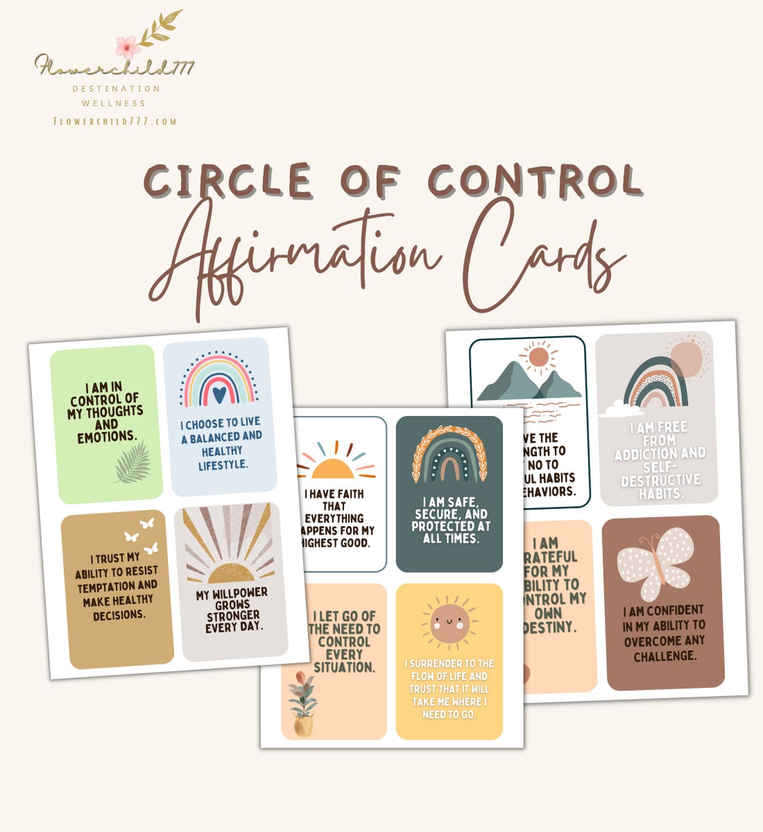 What I Can Control, Circle of Control Model Cognitive Distortion ...