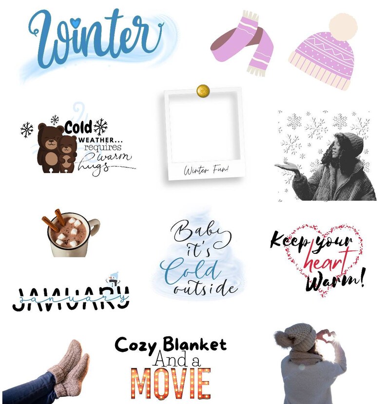 January Winter Stickers, New Year Stickers, Scripture Stickers, Digital ...
