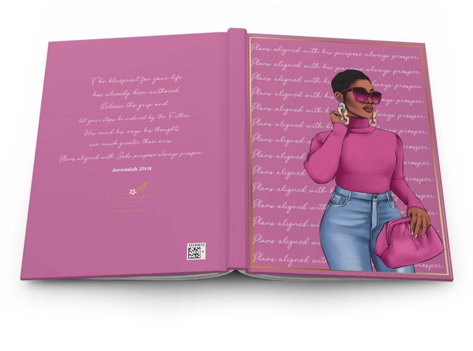 Black Women Self Care Hardcover Notebook Matte, Black Girl Journal ...