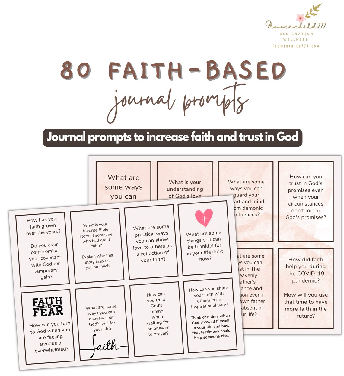 Journaling Prompts, Prayer Journal, Digital Faith Journal Prompts ...
