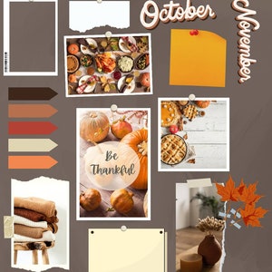 Fall Planner Stickers, Autumn Digital Planner Stickers Fall Vibes Png ...