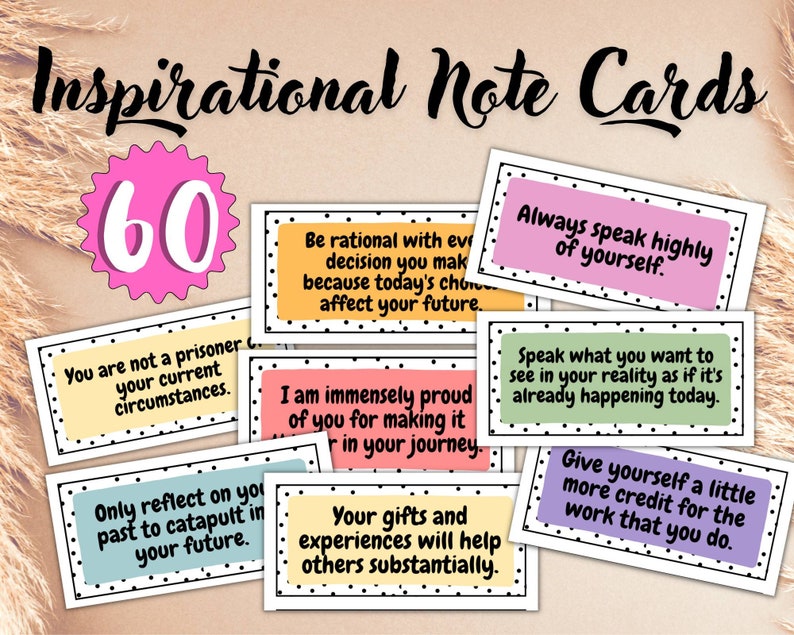 Printable Notes of Encouragement Affirmation Notes - Etsy